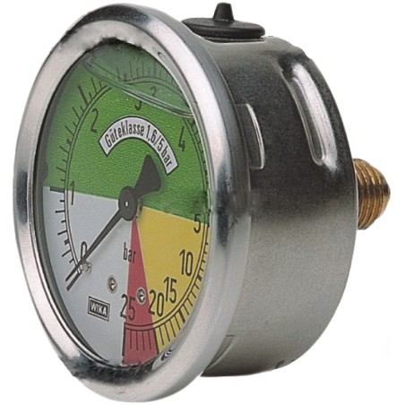 Manometro alla Glicerina - Diametro: 63 mm - Scala: 0÷15/60 Bar | Wika